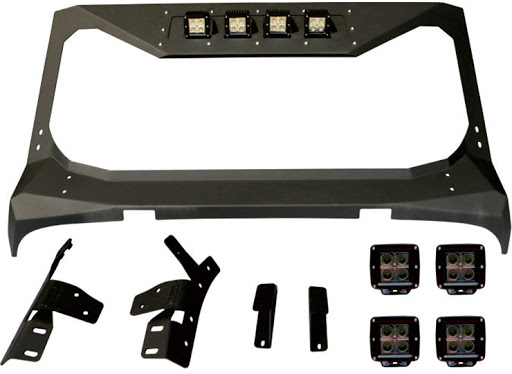 STEEL FRONT WINDSHIELD FRAME-WITH LIGHTS JEEP WRANGLER JK TAS4X4 | Jeep ...