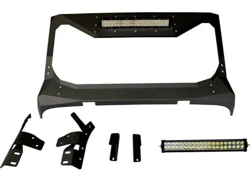 STEEL FRONT WINDSHIELD FRAME-WITH LIGHTS JEEP WRANGLER JK TAS4X4 | Jeep ...