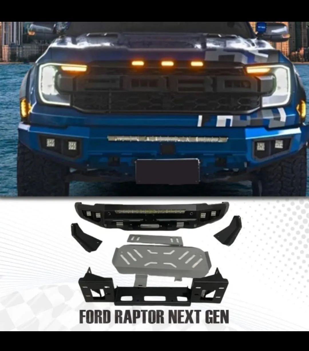 BULLBAR ARMANDO FORD RAPTOR NEXT GEN | Ford Ranger 2015+ | TAS ...